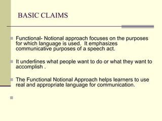 Functional - Notional Approach | PPTX