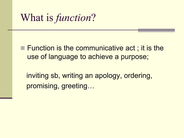 Functional - Notional Approach | PPTX | Education