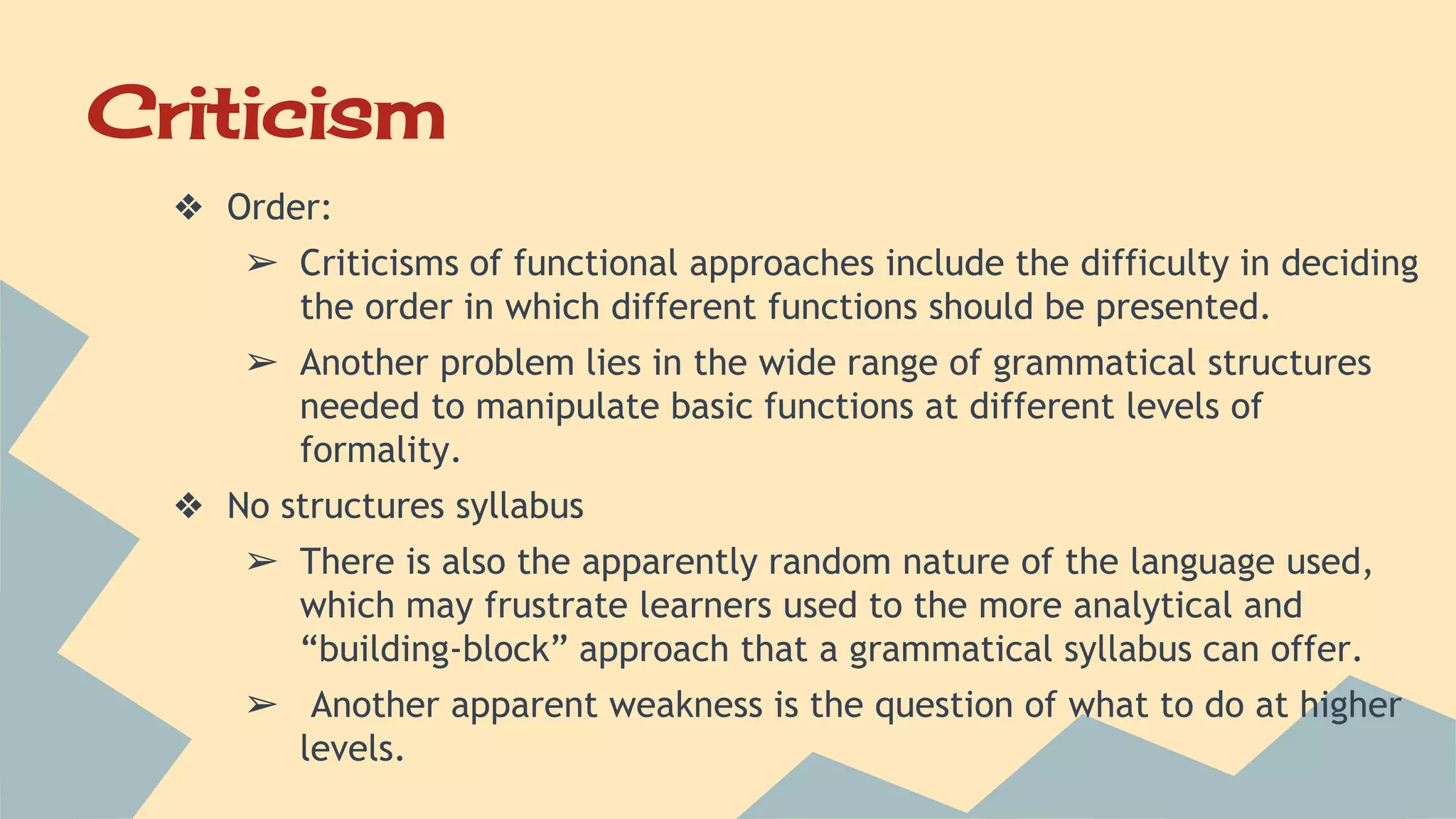Functional notional approach | PPTX