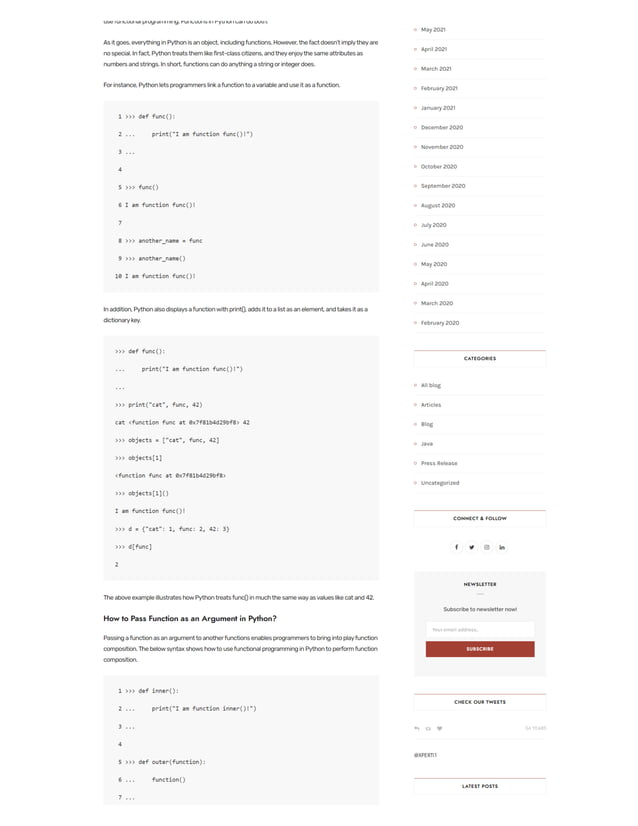 Functional Programming In Python When And How To Use It Pdf Programming Languages Computing