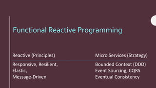 Functional reactive programming | PPT