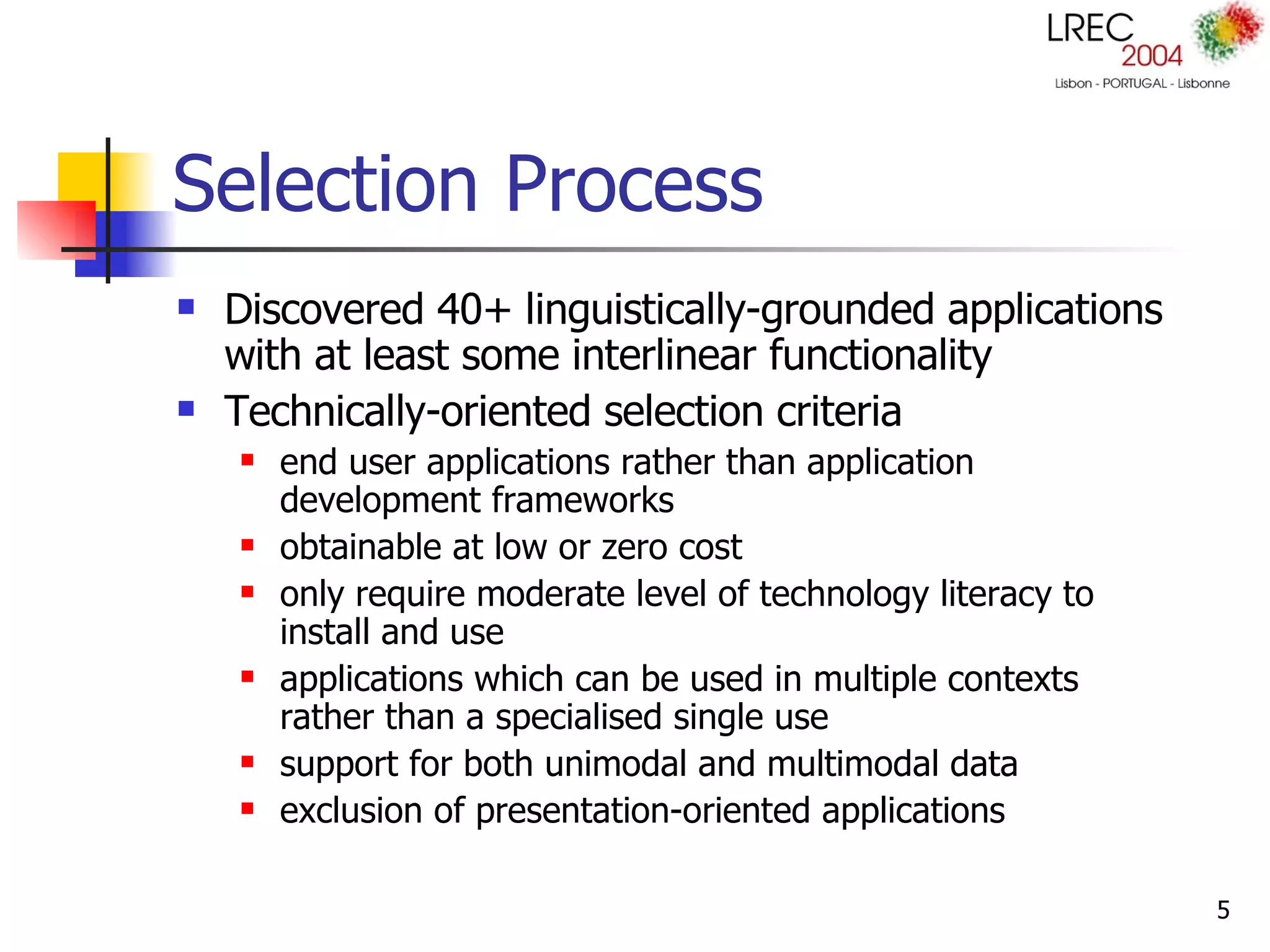 Functional Requirements for an Interlinear Text Editor | PPT