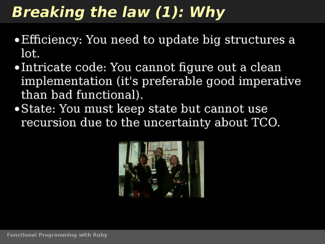 Functional Programming with Ruby | PPT