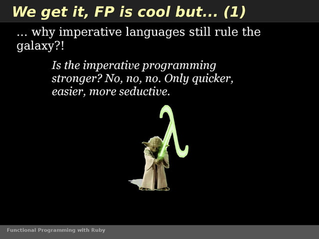 Functional Programming with Ruby | PPT