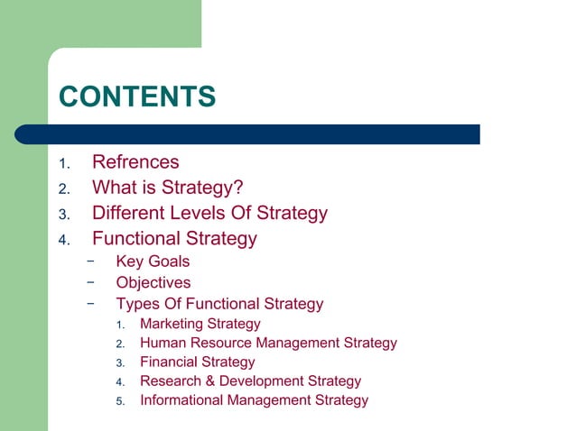 Functional Strategies | PPT | Marketing and Advertising | Business