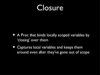 Functional techniques in Ruby | PPT