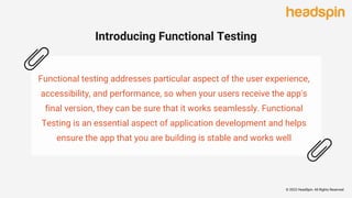 A Complete Guide to Functional Testing | PPTX