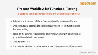 A Complete Guide to Functional Testing | PPTX
