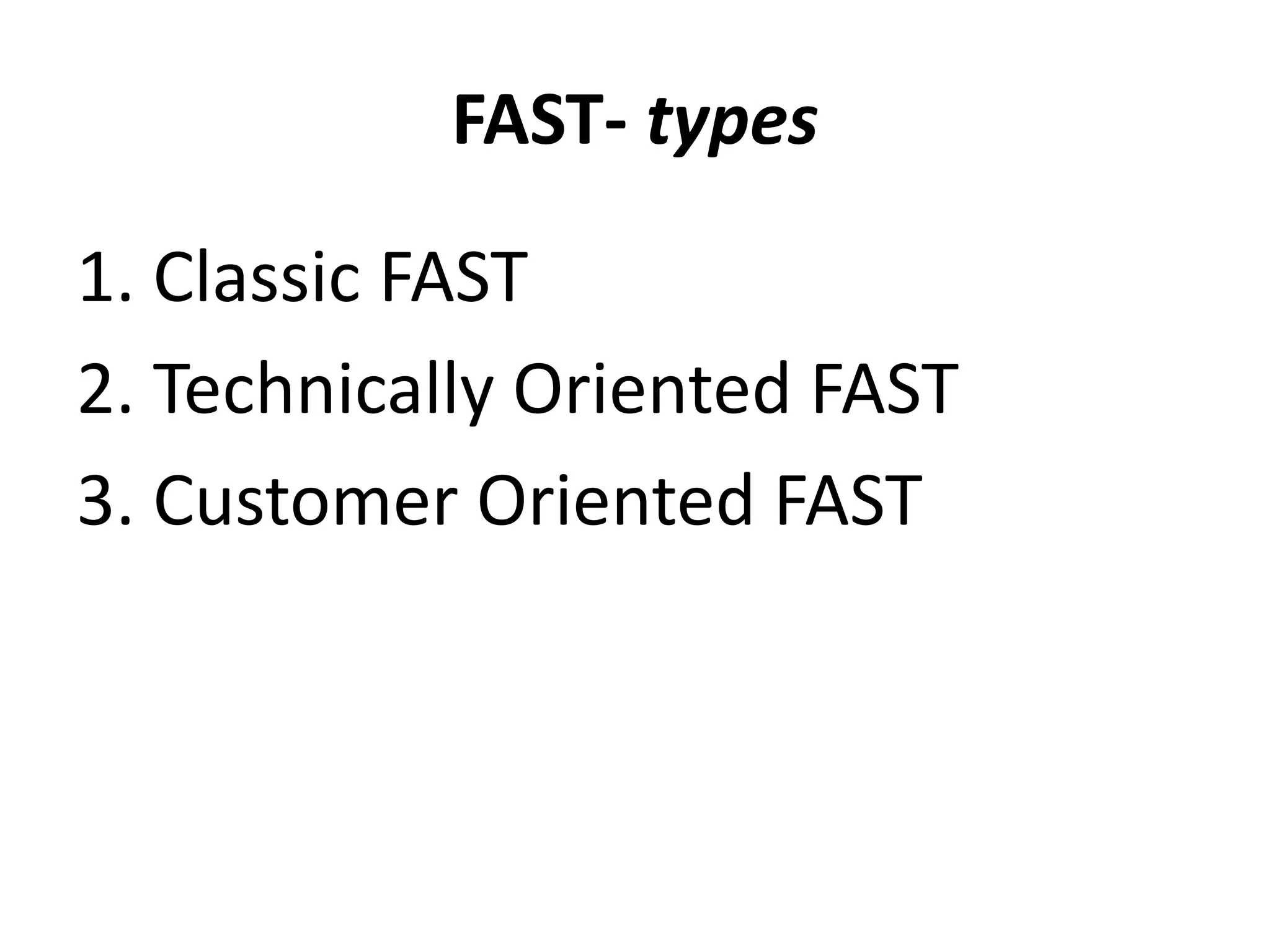 Functional Analysis System Technique (FAST).pptx | Programming Languages | Computing