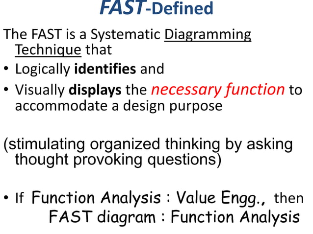 Functional Analysis System Technique (FAST).pptx | Programming ...