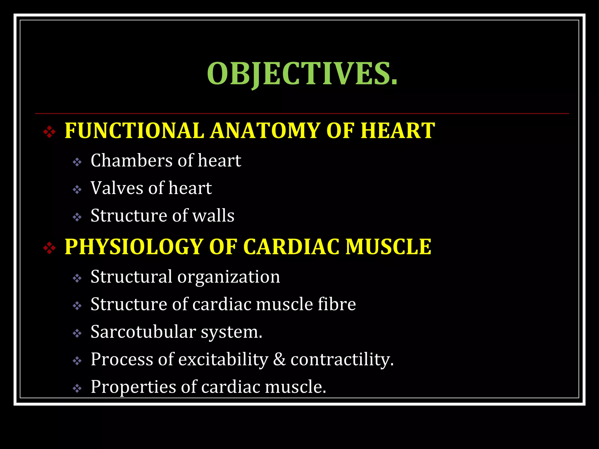 Functional anatomy and physiology of cardiac muscle | PPT