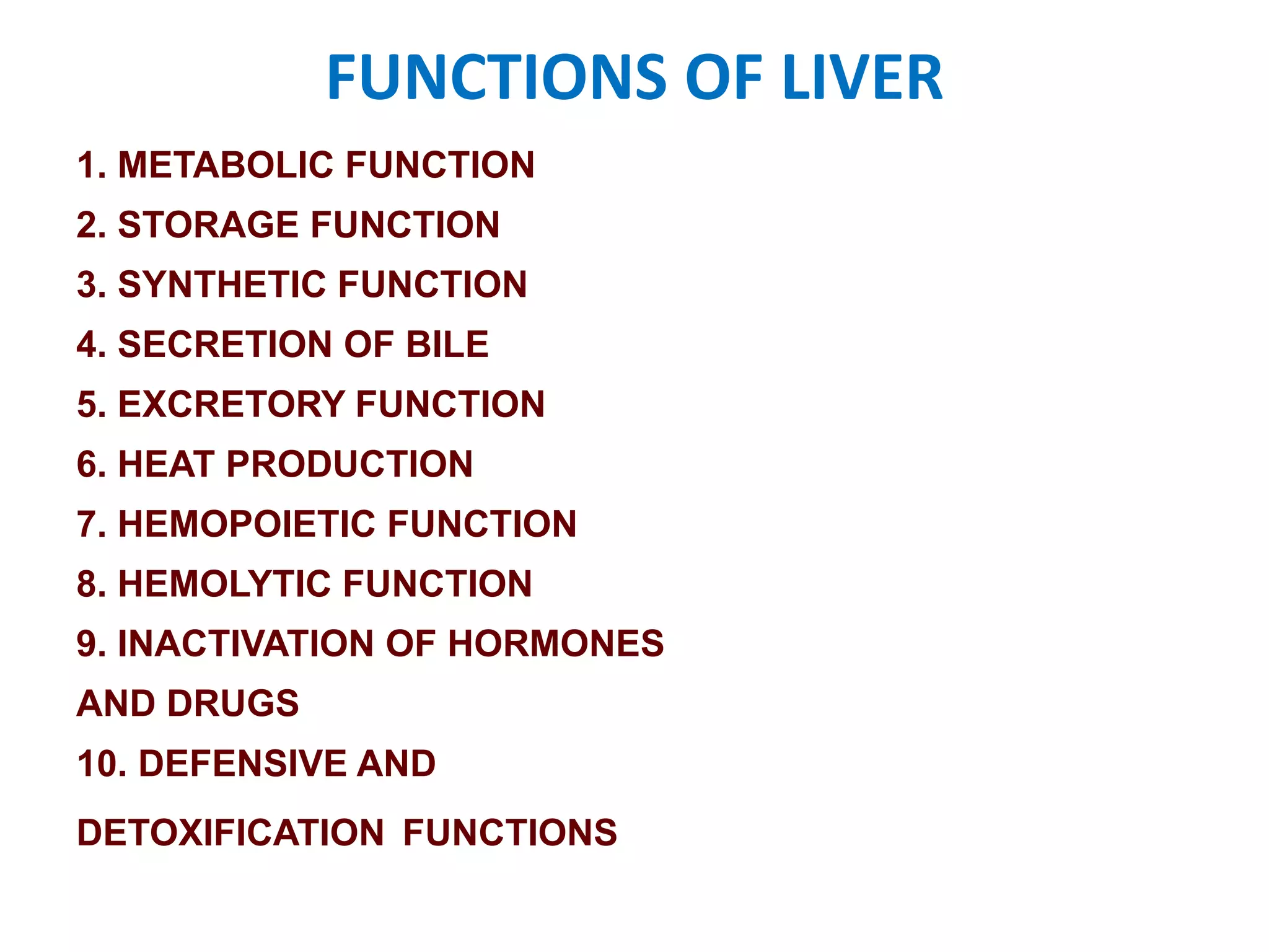 Functional anatomy of liver, functional anatomy of biliary system ...