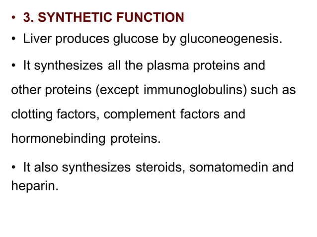Functional anatomy of liver, functional anatomy of biliary system, functions of liver, functions ...