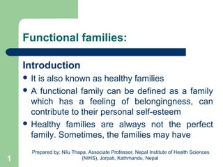 Functional and dysfunctional families | PPT