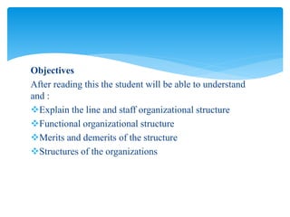 Functional and line staff organization Presentationh.pptx