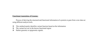 Functional ANNOTATION OF GENOME.pptx