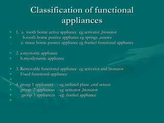 Functional Appliances | PPT