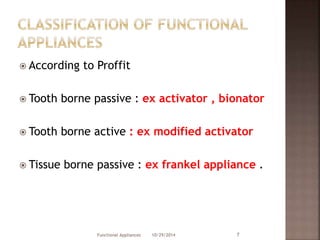 Functional appliances | PPTX