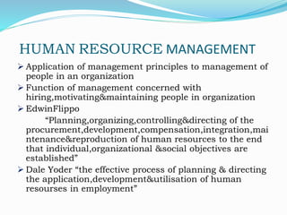 Functional application of management | PPT