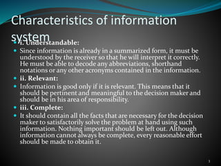 Functional applications of information system | PPT