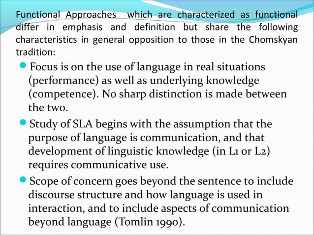 Functional approaches | PPT