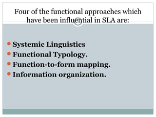 Functional approaches | PPT