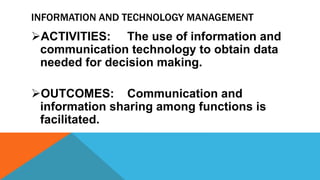 Functional areas | PPT