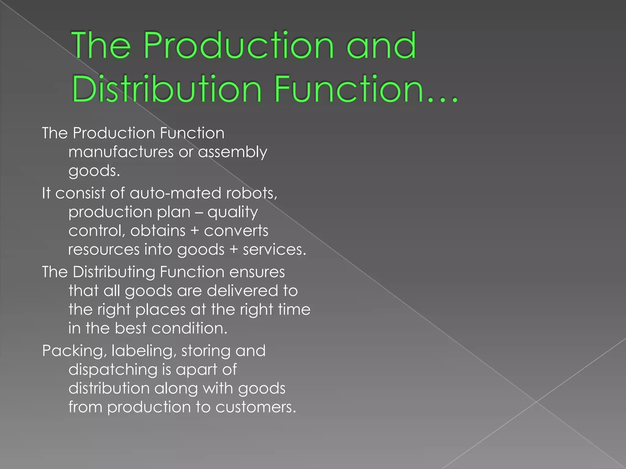 Functional Areas of a Business | PPTX