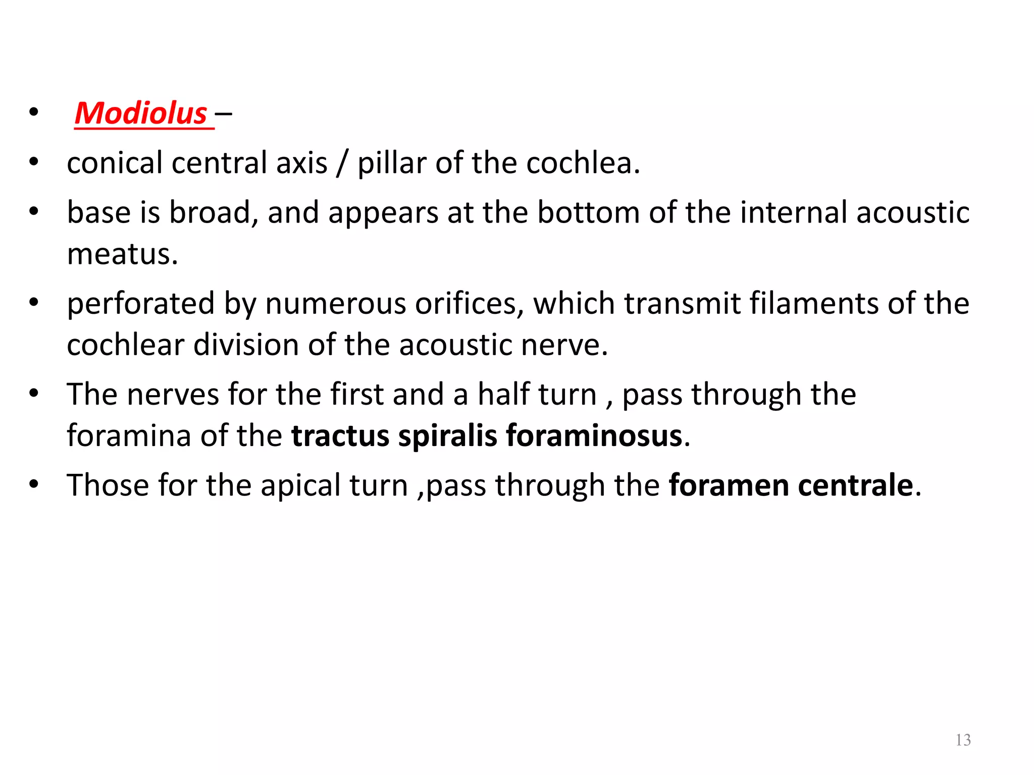 Functional aspects of cochlea | PPT