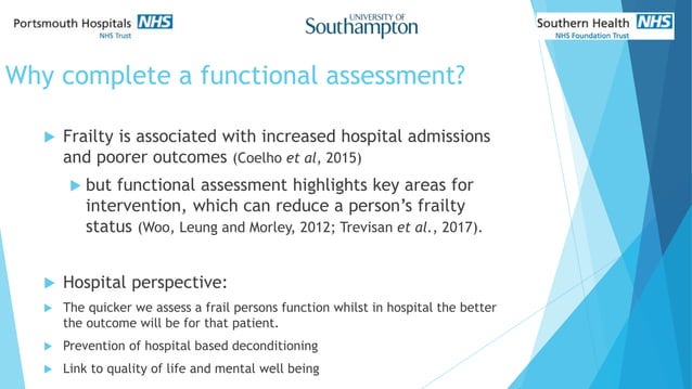 Focus on Frailty breakout session: Functional Assessment for People ...