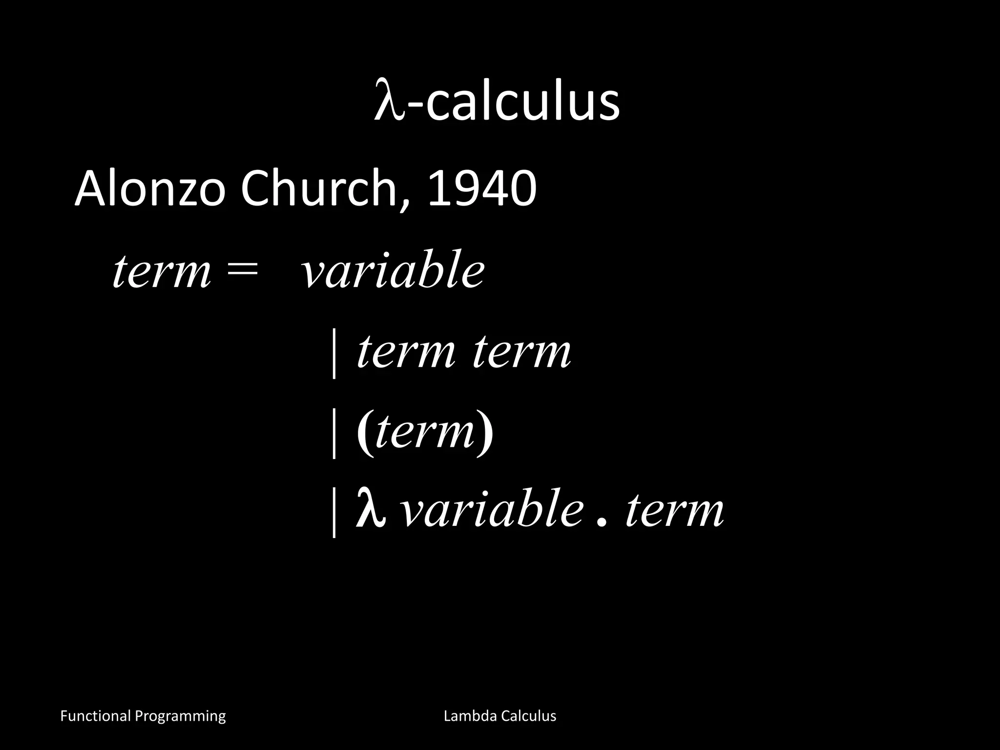 Computability, turing machines and lambda calculus | PPT