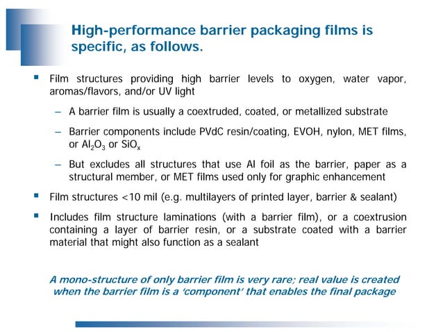 Functional barrier films in flexible packaging industry | PDF | Skin ...