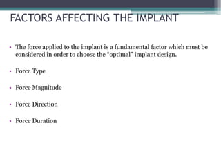 Functional basis of dental implants | PPT