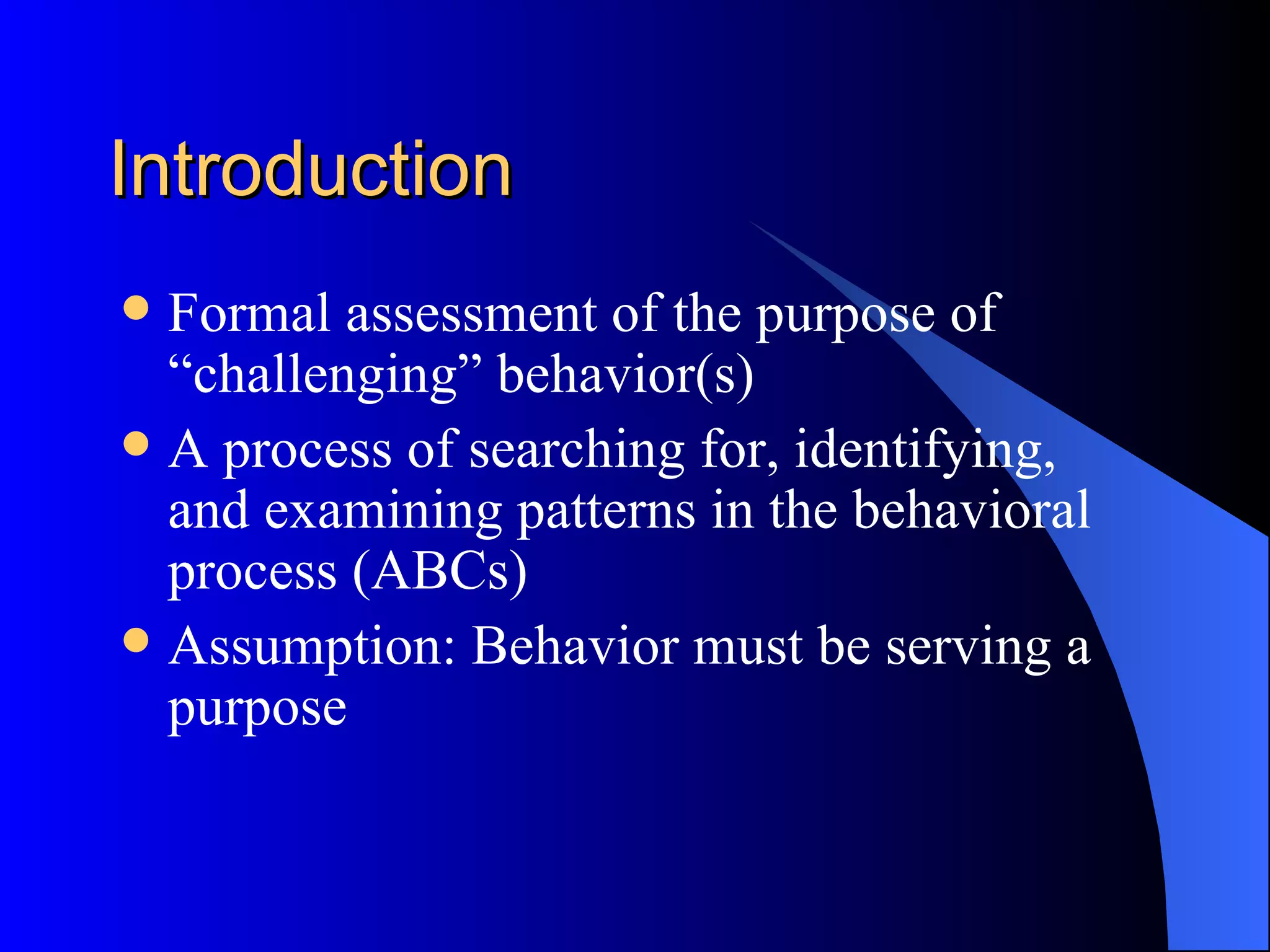 Functional Behavioral Assessments | PPT