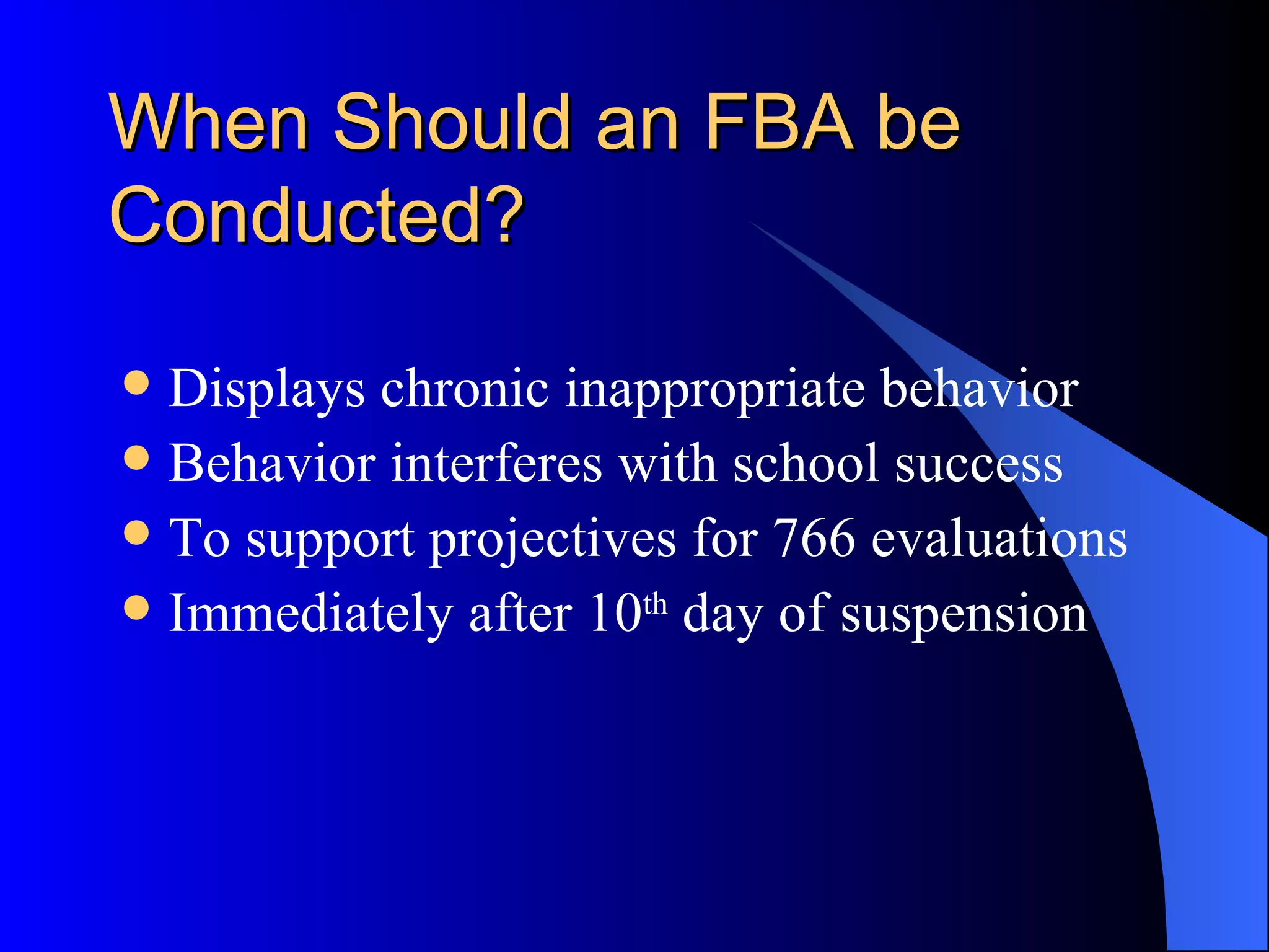 Functional Behavioral Assessments | PPT