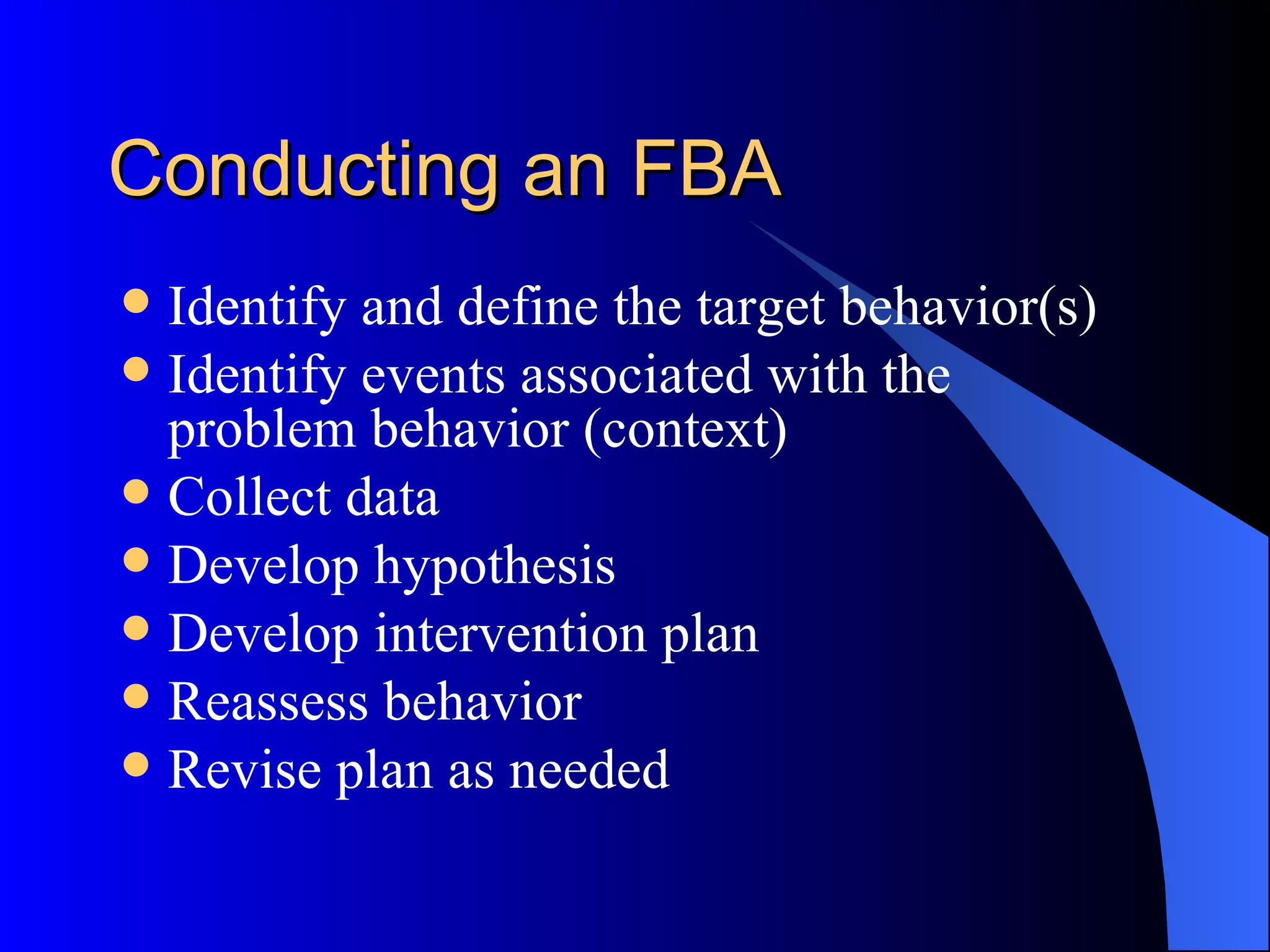 Functional Behavioral Assessments | PPT