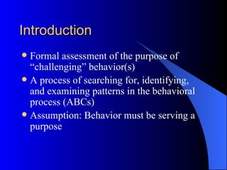 Functional Behavioral Assessments | PPT
