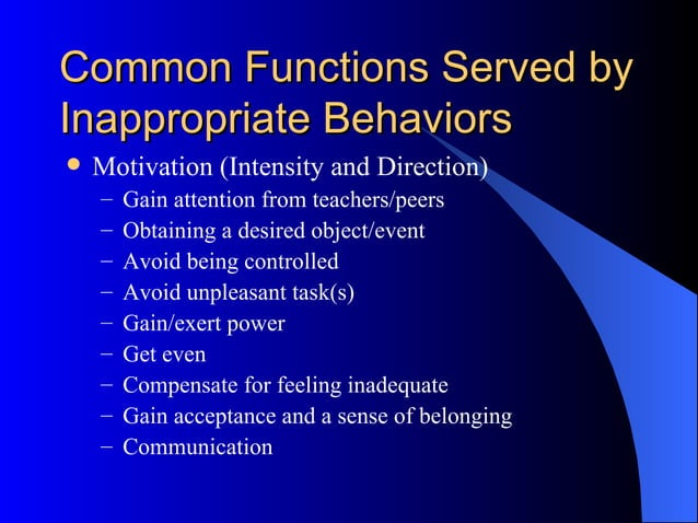 Functional Behavioral Assessments | PPT