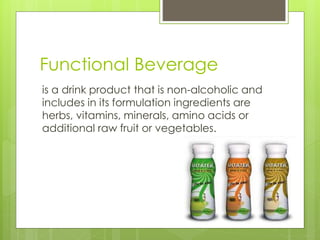 Functional beverages | PPTX