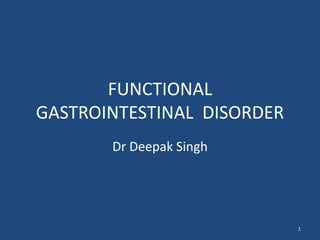 Functional bowel disorder | PPTX