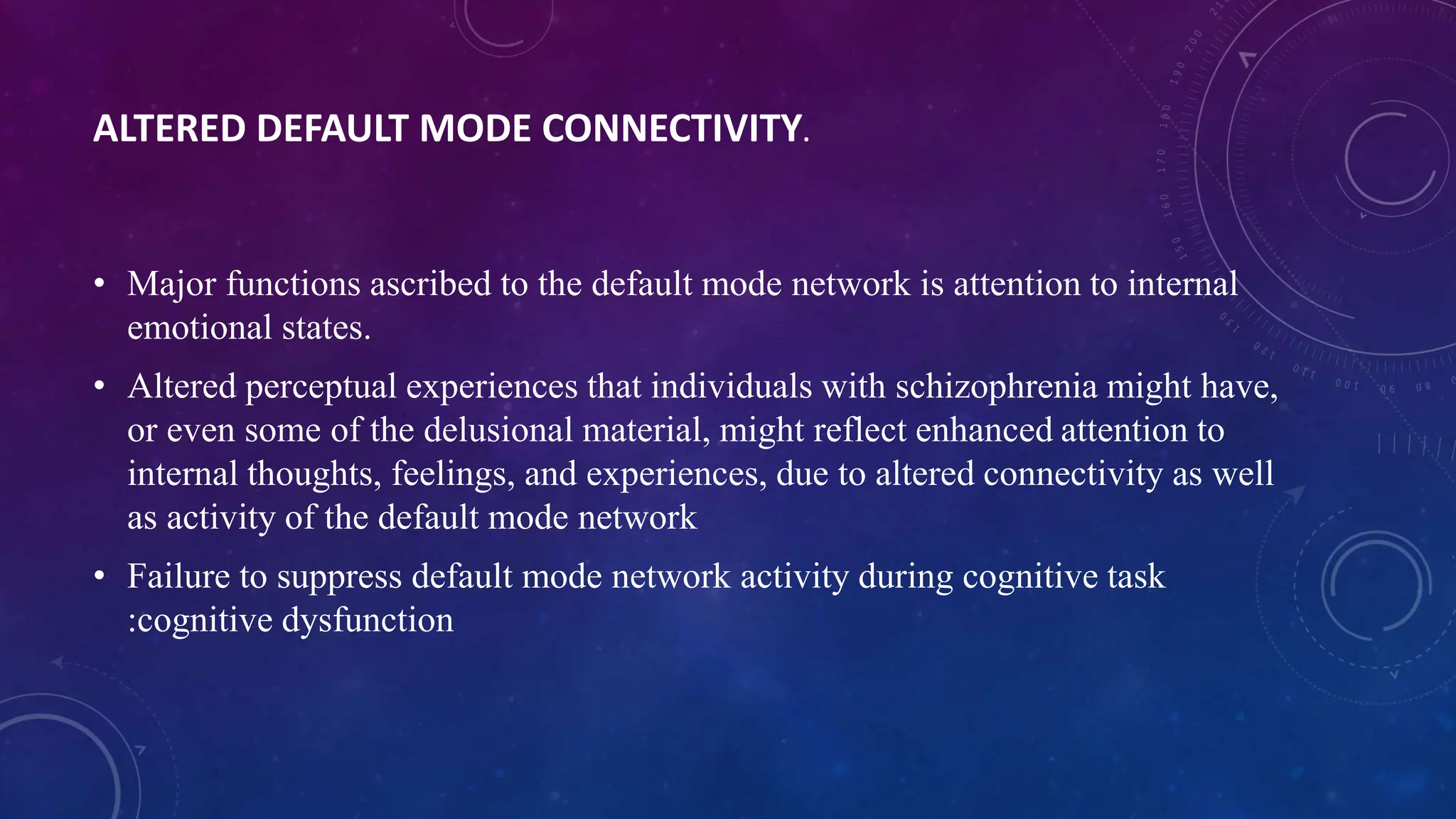 Functional Brain Default Mode Central Executive Network Pptx