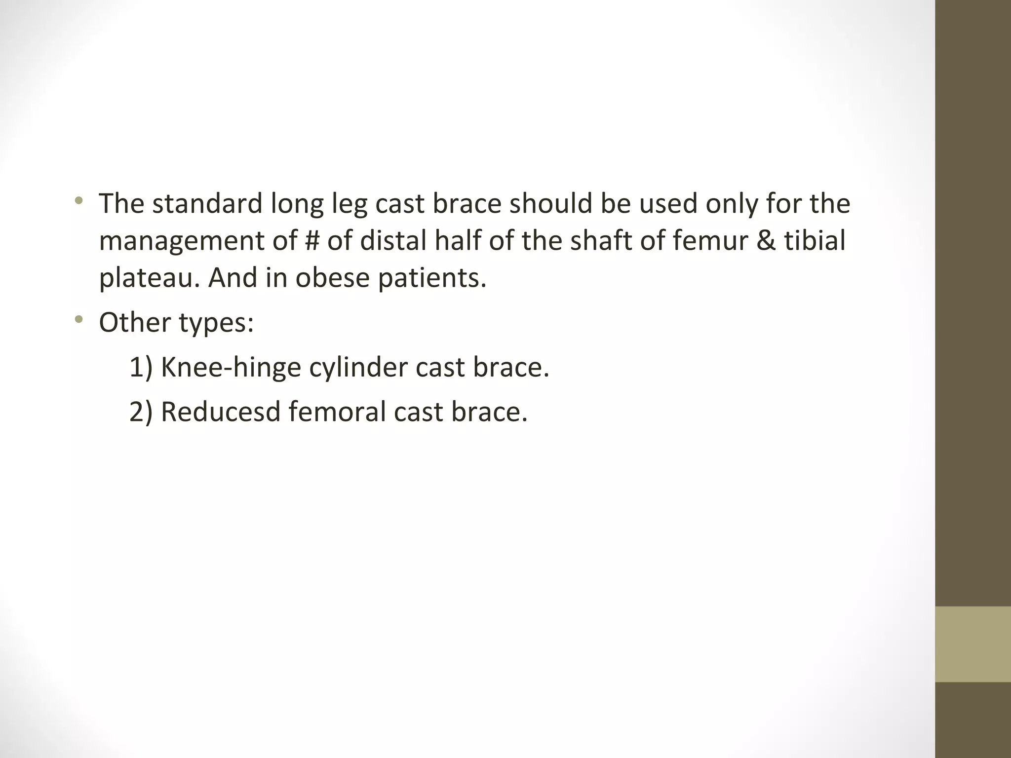 Functional cast bracing | PPT