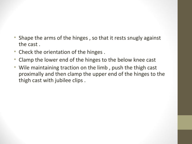 Functional cast bracing | PPT | Death, Injury, or Military Conflict ...