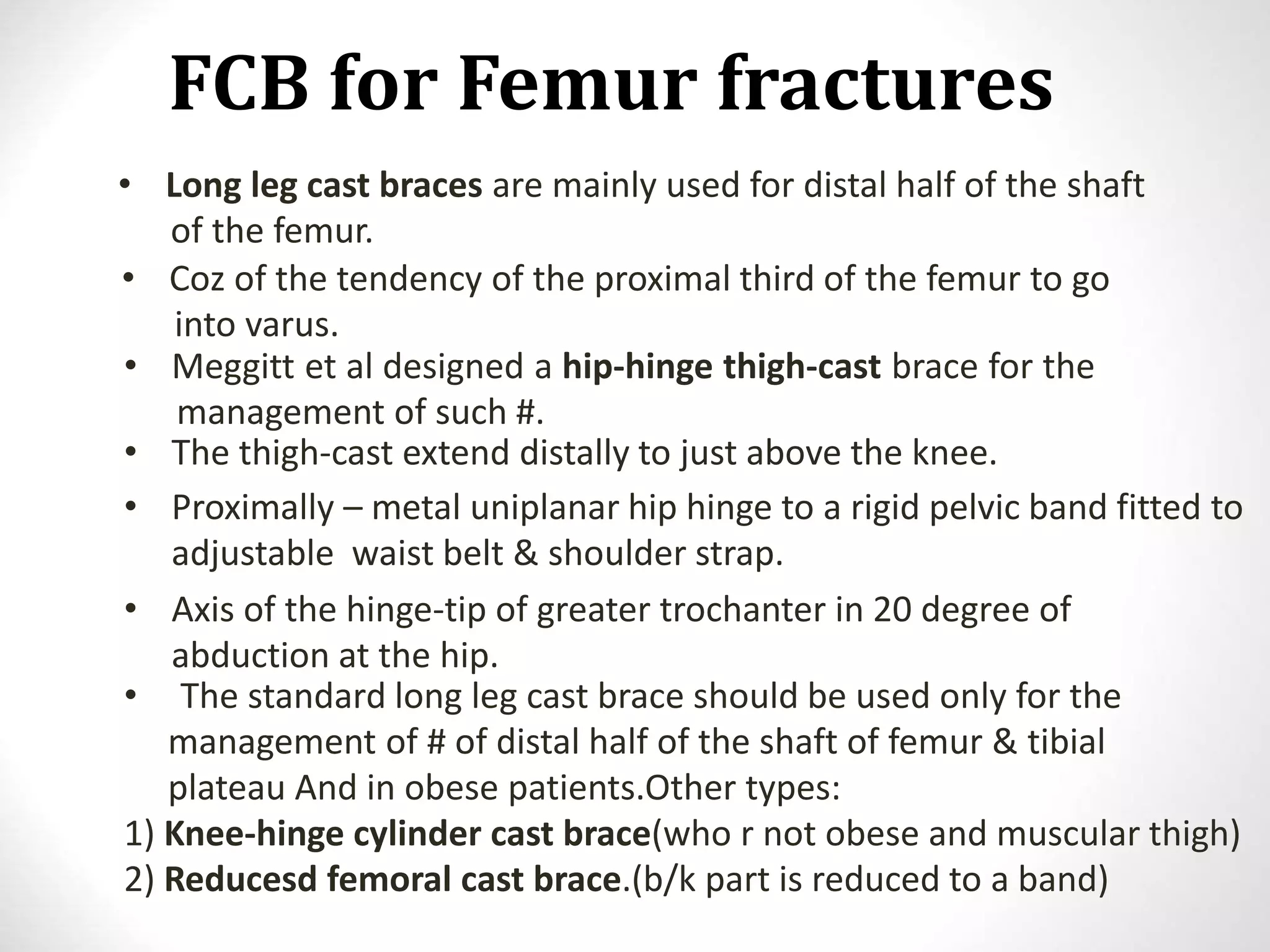 Functional cast bracing and various pop spica cast | PPTX