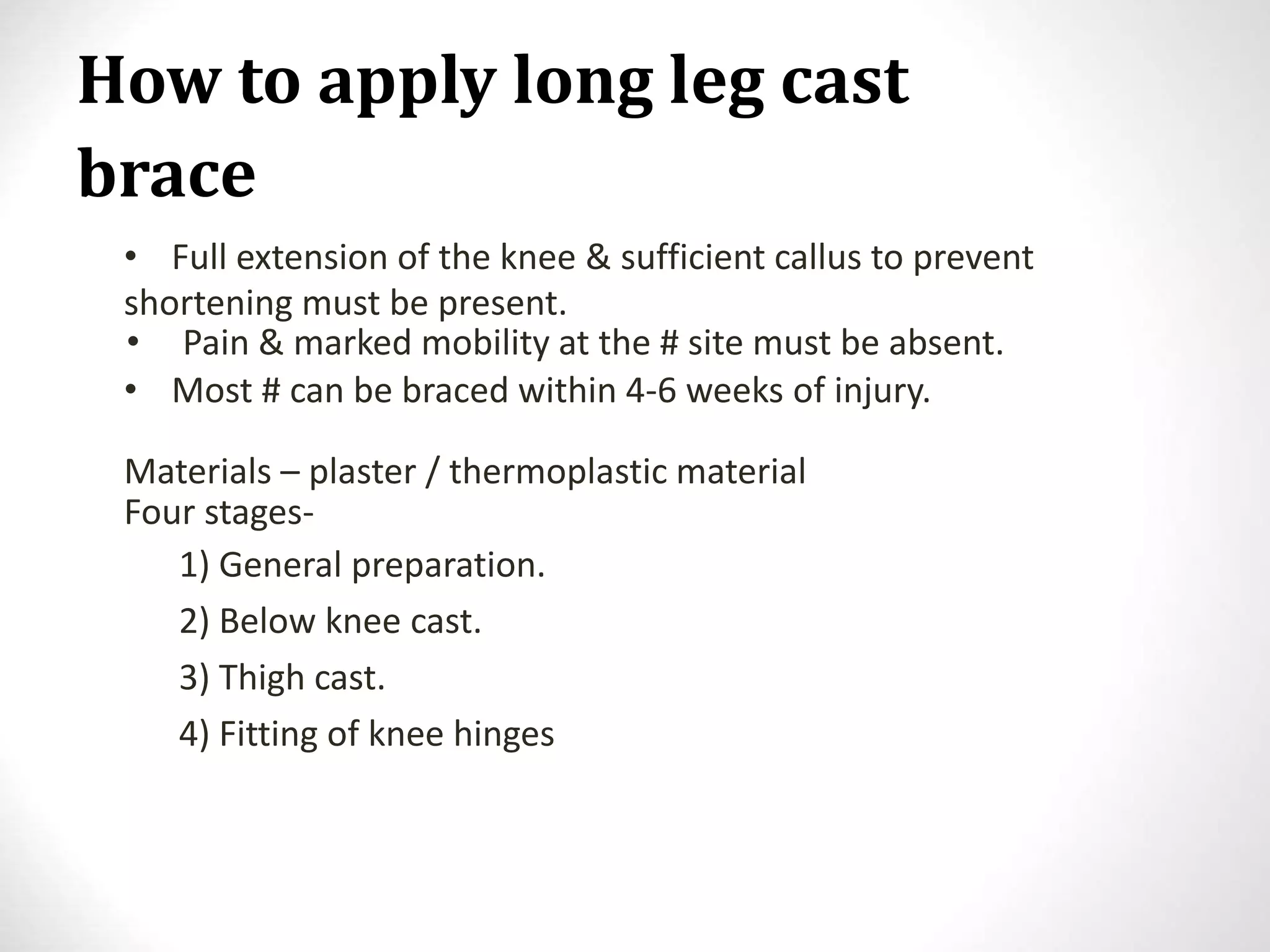 Functional cast bracing and various pop spica cast | PPTX