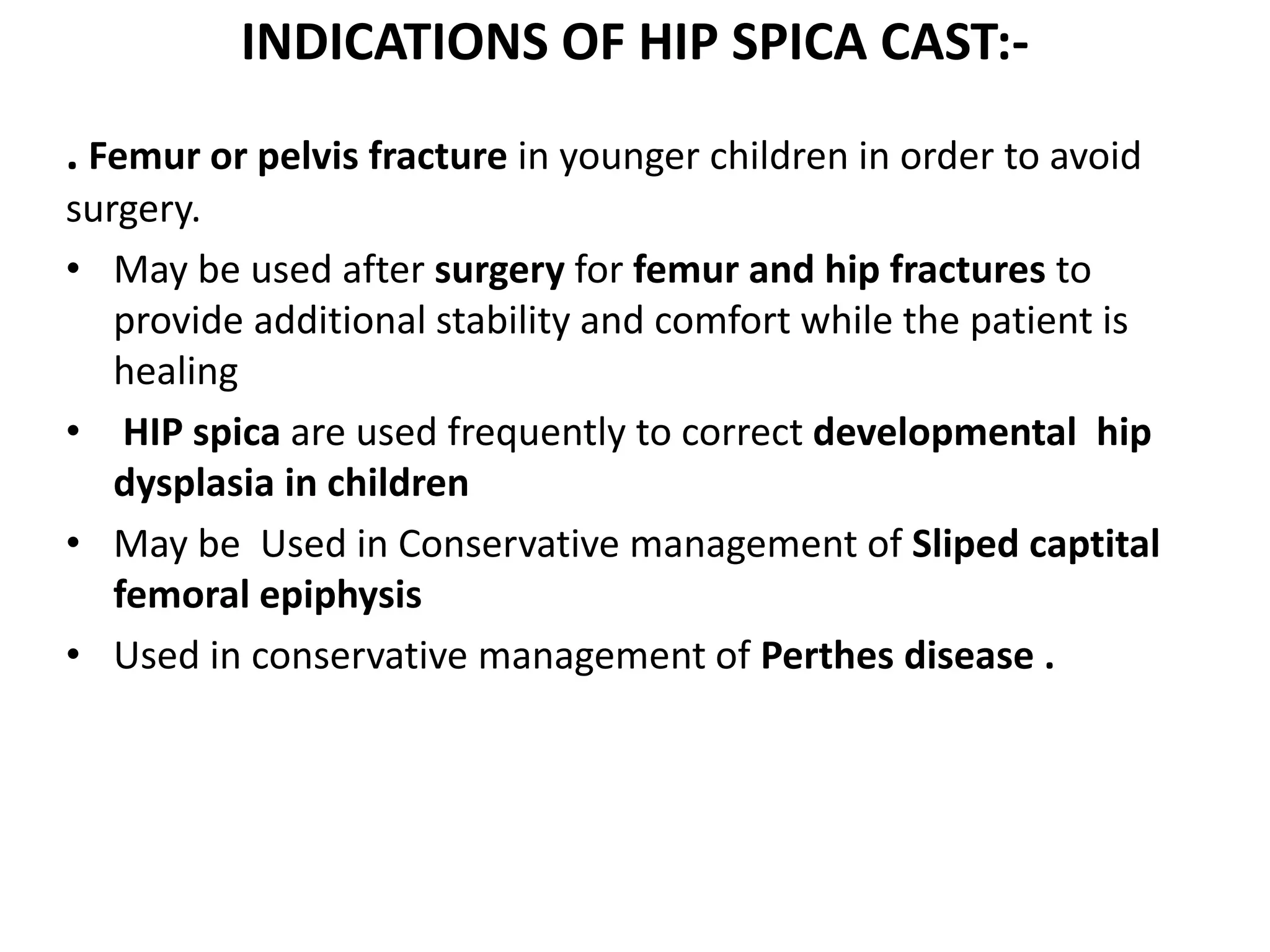 Functional cast bracing and various pop spica cast | PPTX