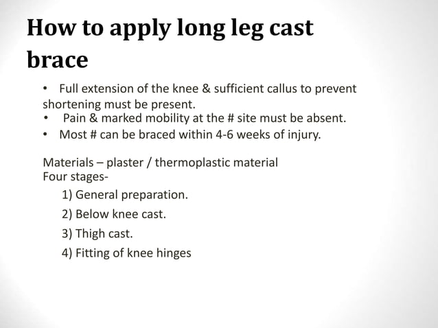 Functional cast bracing and various pop spica cast | PPTX | Death ...