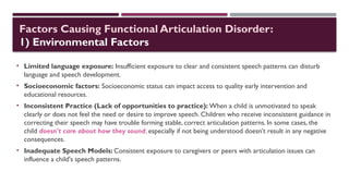 3.1 Define Functional Articulation Disorder: Types, Causes / Leading ...