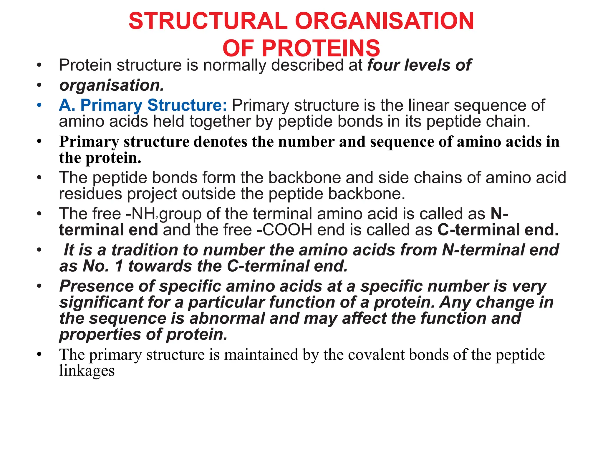 Functional classification of proteins- -pry, sec, tert, and quartenary- structure of protein by ...