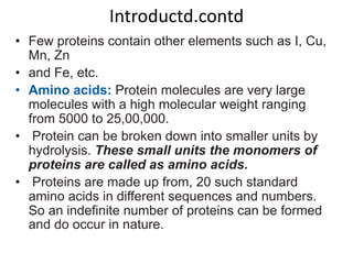 Functional classification of proteins- -pry, sec, tert, and quartenary ...